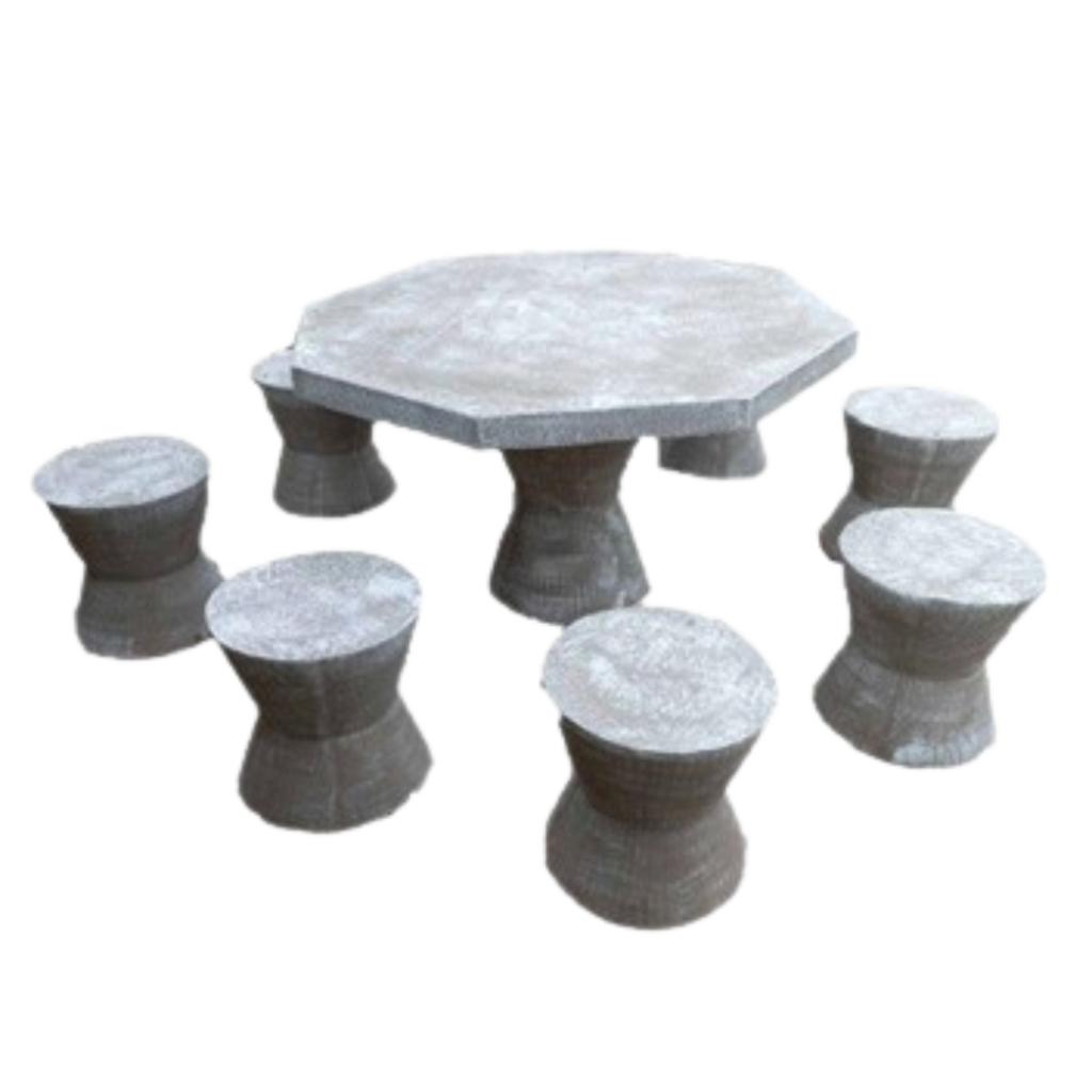 Octagon Table Set – Concrete Creations
